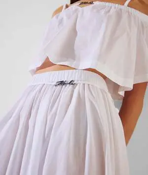 Karl Lagerfeld K/signature Beach Maxi Skirt - White
