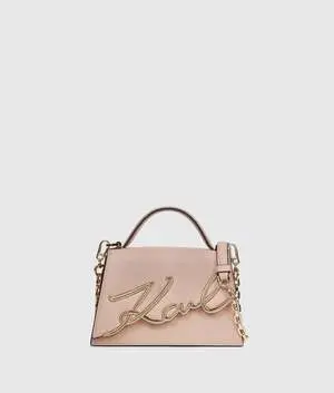 Karl Lagerfeld K/signature Small Crossbody Bag - Pink
