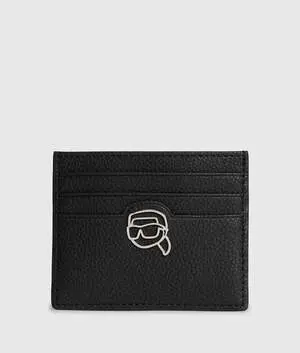 Karl Lagerfeld Ikon Pebble Cardholder - Black