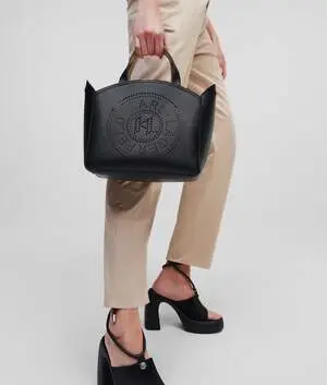 Karl Lagerfeld K/circle Perforated Small Tote Bag