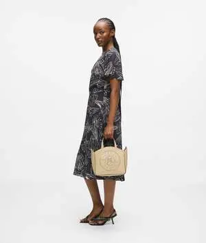 Karl Lagerfeld K/circle Perforated Small Tote Bag - Safari