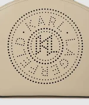 Karl Lagerfeld K/circle Perforated Small Tote Bag - Safari