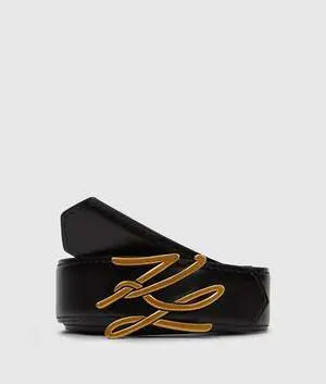 Karl Lagerfeld K/autograph" Medium Belt - Black