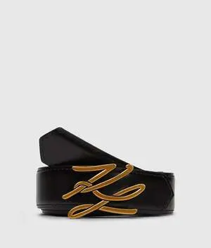 Karl Lagerfeld K/autograph" Medium Belt - Black