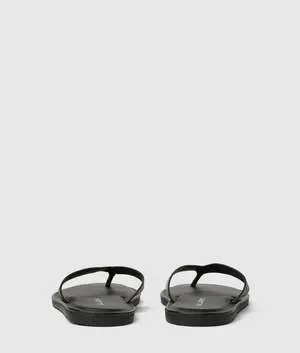Karl Lagerfeld Kastor Iv Leather Slides - Black