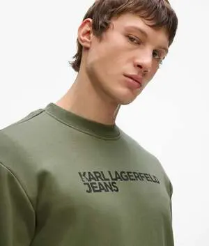Karl Lagerfeld Regular Fit Logo Sweatshirt - Beetle