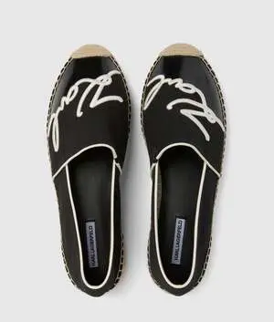 Karl Lagerfeld Kamini Signia Espadrilles - Black