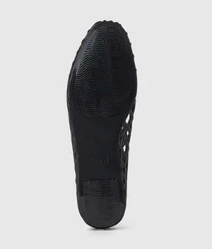 Karl Lagerfeld Matte Rubber Jelly Ballet Pumps