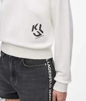 KL JEANS Monogram Sweatshirt - White