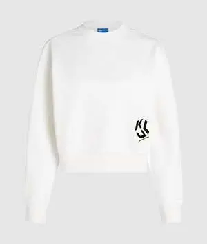 KL JEANS Monogram Sweatshirt - White