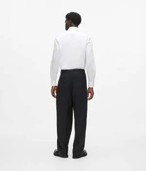 Karl Lagerfeld Tailored Virgin Wool Straight-leg Trousers