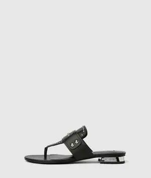 KL JEANS Jeans Roxy Studded Slip-on Sandals - Black/silver