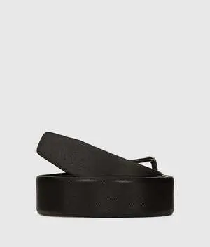 Karl Lagerfeld Monogram Leather Belt