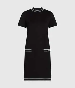 Karl Lagerfeld Piped T-shirt Dress
