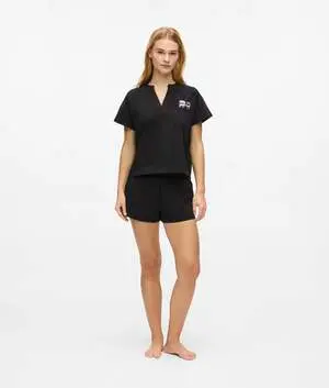 Karl Lagerfeld Ikon Short Pajama Set - Black