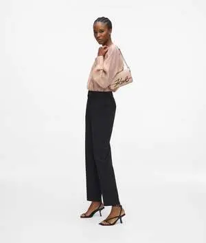 Karl Lagerfeld Gathered Neck Blouse
