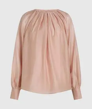 Karl Lagerfeld Gathered Neck Blouse