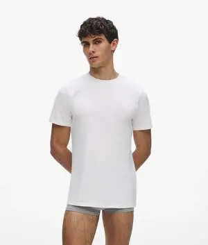 Karl Lagerfeld Logo T-shirt – 2-pack - White