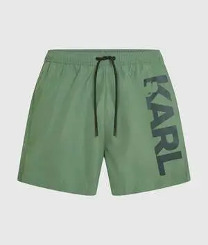 Karl Lagerfeld Logo Boardshorts - Dill