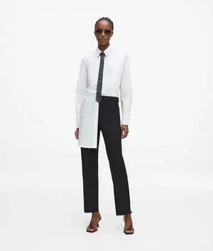 Karl Lagerfeld Signature Poplin Tunic Shirt