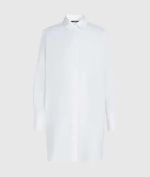 Karl Lagerfeld Signature Poplin Tunic Shirt