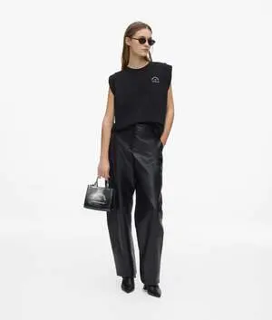 Karl Lagerfeld Rue St-guillaume Oversized Tank Top - Black