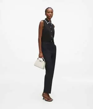 Karl Lagerfeld Sleeveless Blouse With Contrasting Piping
