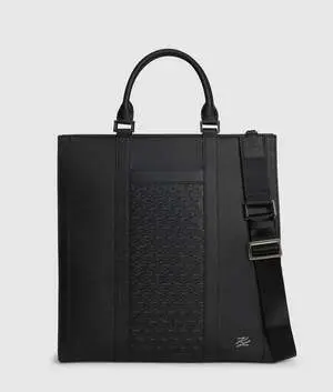 Karl Lagerfeld Silver Tone Bags For Men