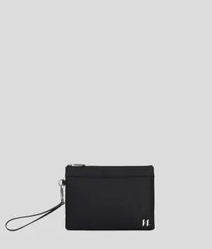Karl Lagerfeld K/monogram Leather Pouch