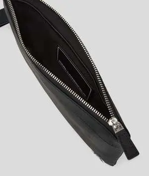 Karl Lagerfeld K/monogram Leather Pouch