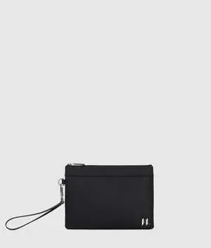Karl Lagerfeld K/monogram Leather Pouch - Black