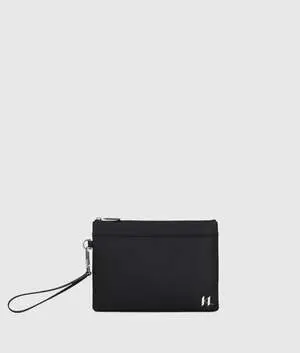 Karl Lagerfeld K/monogram Leather Pouch - Black