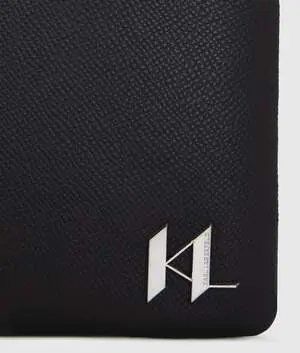 Karl Lagerfeld K/monogram Leather Pouch