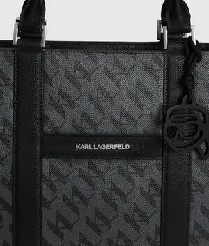Karl Lagerfeld Ikon Monogram Tote Bag