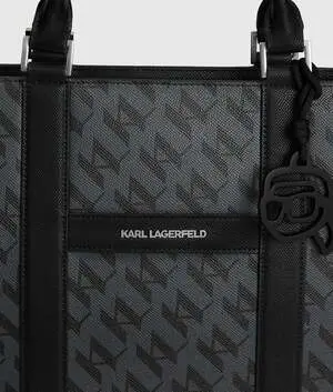 Karl Lagerfeld Ikon Monogram Tote Bag