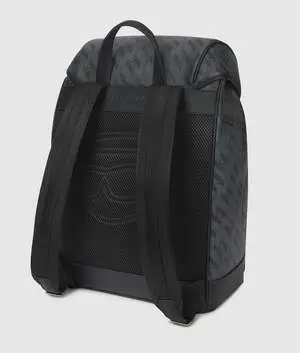 Karl Lagerfeld Ikon Monogram Technical Leather Backpack