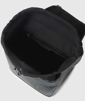 Karl Lagerfeld Ikon Monogram Technical Leather Backpack