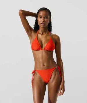 Karl Lagerfeld Side-tie Bikini Bottoms - Tango