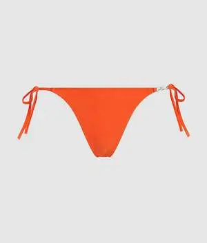 Karl Lagerfeld Side-tie Bikini Bottoms - Tango