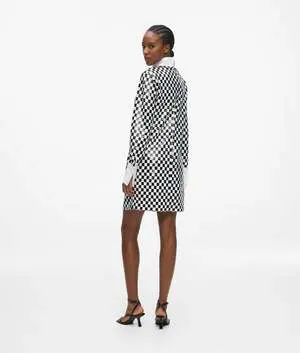 Karl Lagerfeld Checkerboard Sequin Mini Dress