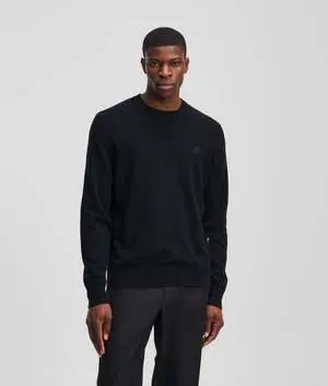 Karl Lagerfeld Kameo Crew Neck Sweater - Black
