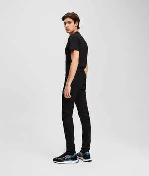 Karl Lagerfeld Skinny Fit Cotton Blend Jeans - Black