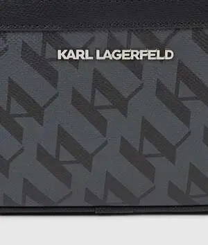 Karl Lagerfeld Ikon Monogram Elongated Crossbody Bag