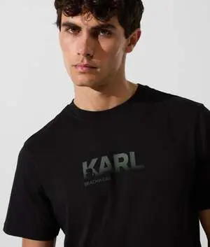 Karl Lagerfeld Ombré Logo Beach T-shirt