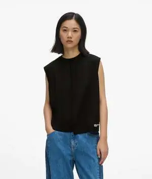 KL JEANS Jeans Seam Detail Tank Top - Black