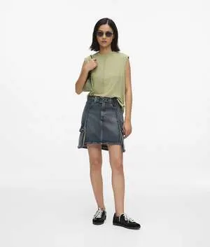 KL JEANS Jeans Seam Detail Tank Top - Tea