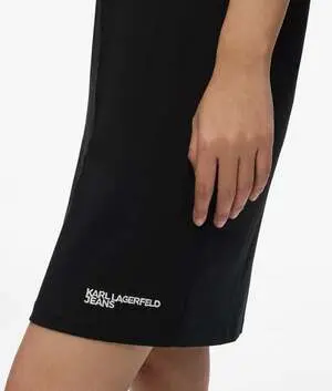 KL JEANS Raised Seam Tank Dress - Black