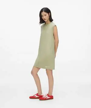 KL JEANS Jeans Raised Seam Tank Dress - Tea