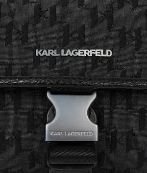Karl Lagerfeld K/monogram Jacquard Messenger Bag
