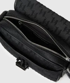 Karl Lagerfeld K/monogram Jacquard Messenger Bag